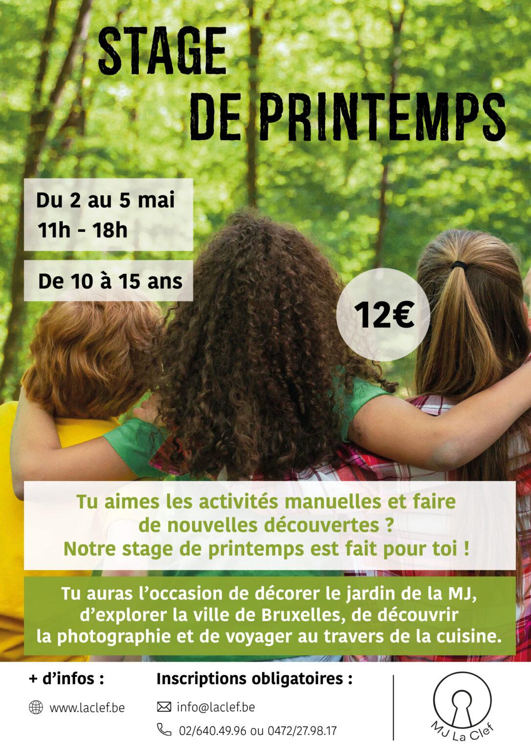 Stage de printemps – La Clef